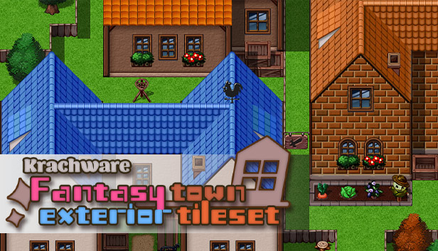 New Releases: Krachware Fantasy Town Exterior Tileset, MGC Animations ...